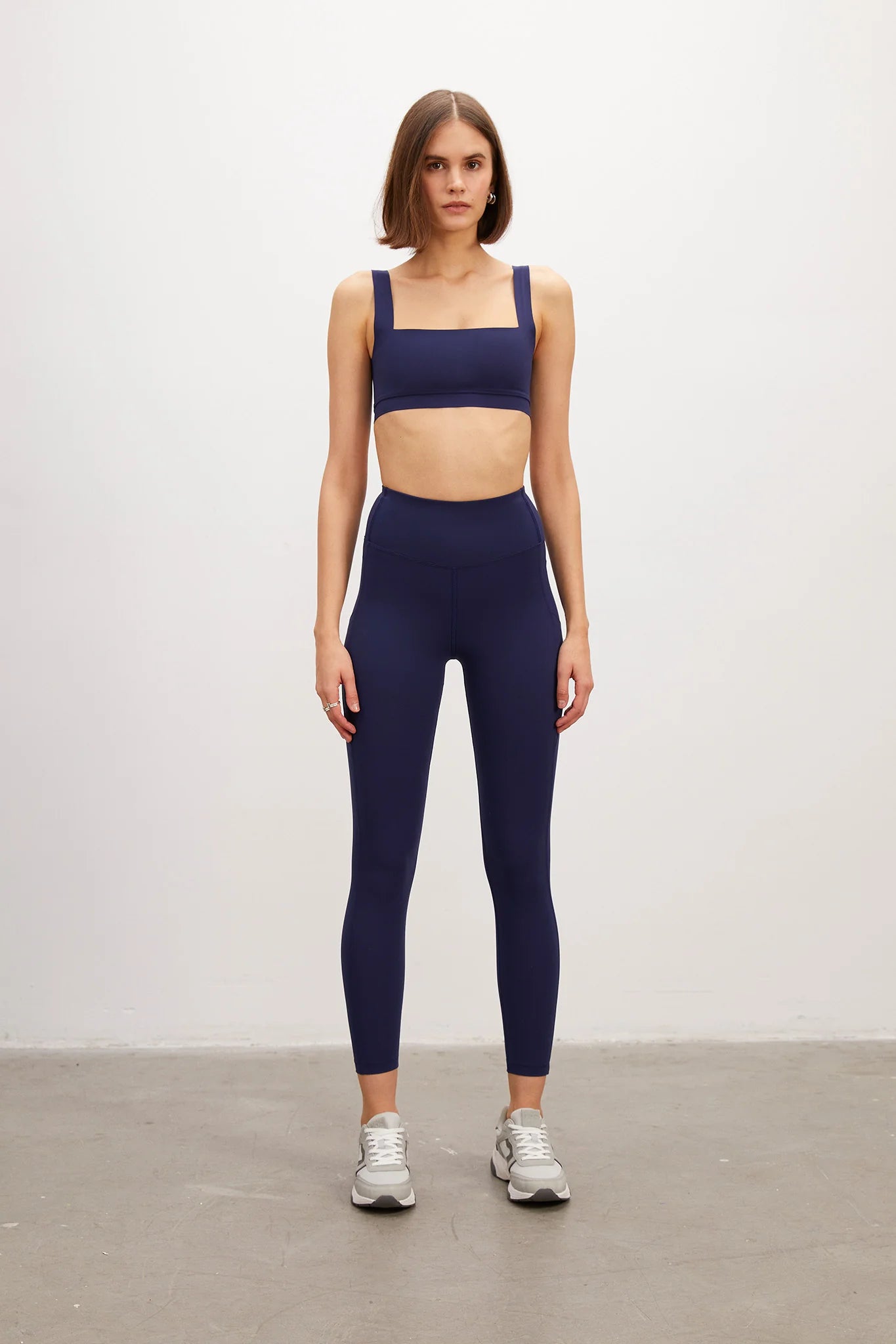 Iris Navy Blue Sports Bra – doralinda.com